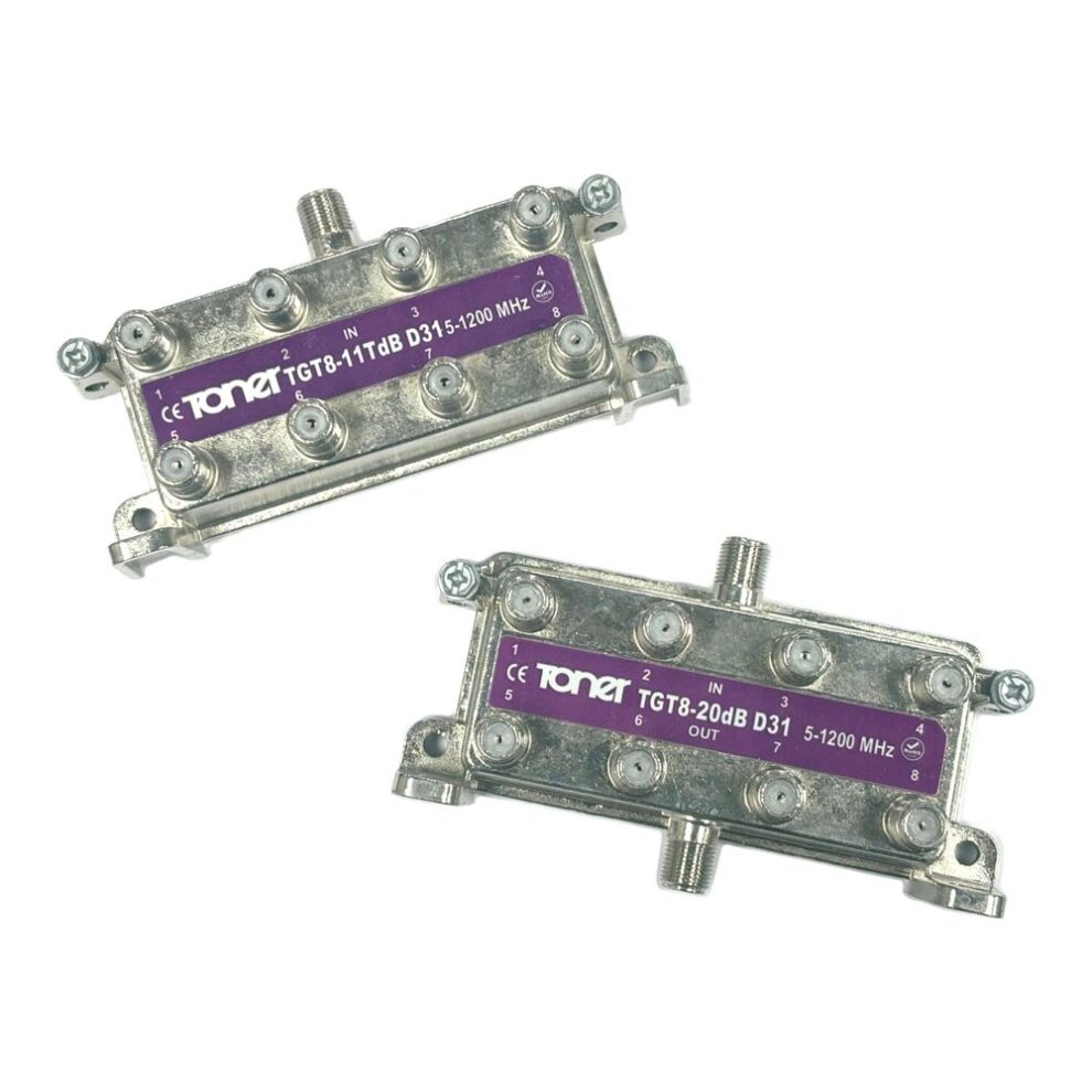 TGT8-*D31 8 port taps, 1.2 GHz (replace * with tap value) - Toner Cable