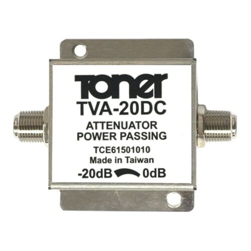 TVA-20DC Variable Attenuator, 2-20 dB Attenuation, 5-2150 MHz - Toner Cable