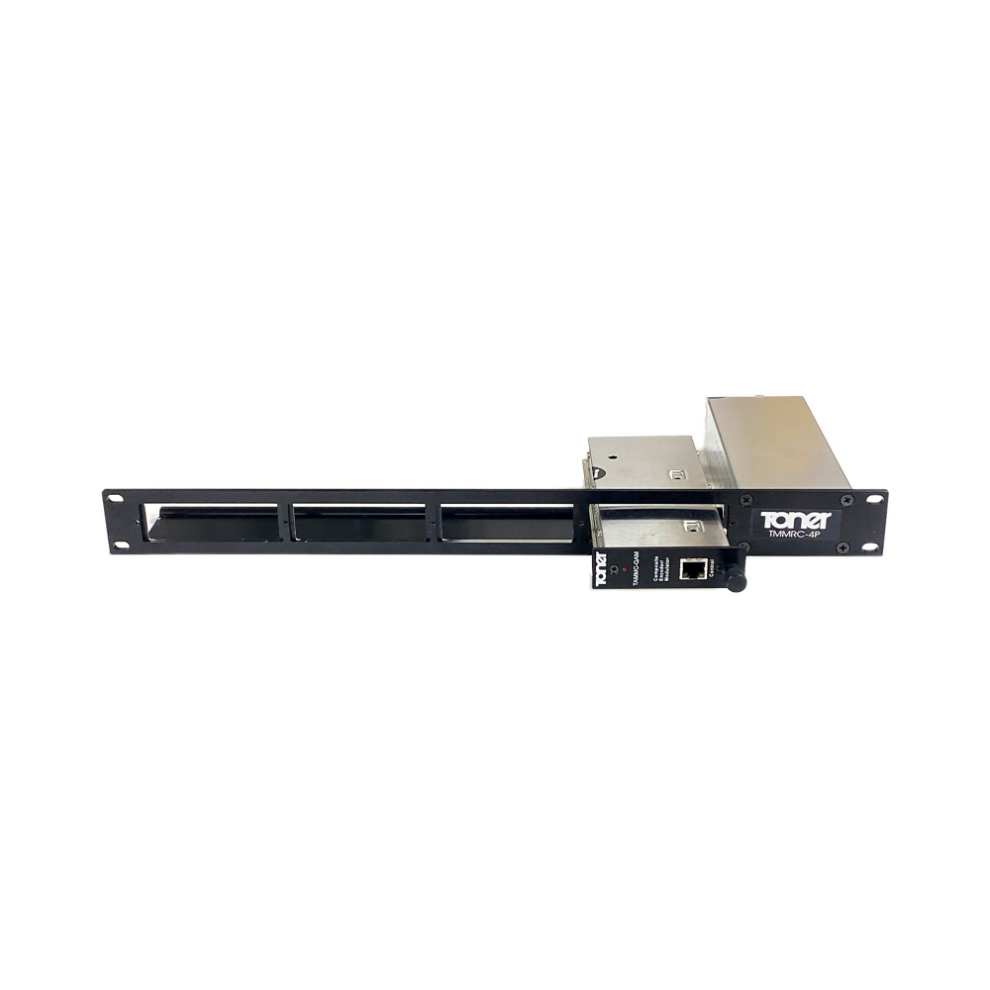 TMMRC-4P Rack mount for 4 Minimod type devices, 1RU with P/S - Toner Cable
