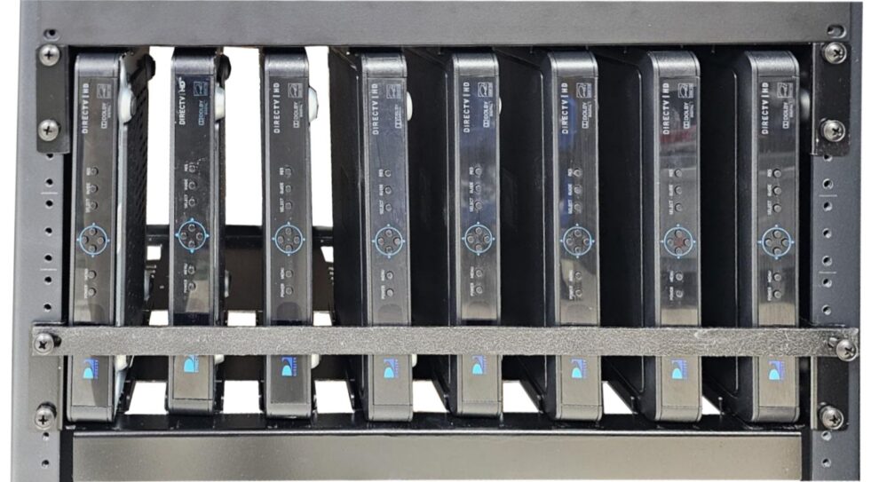 TC-8PACK 8 Receiver Rack for Direct TV, H25 or H26 Receivers - Toner Cable