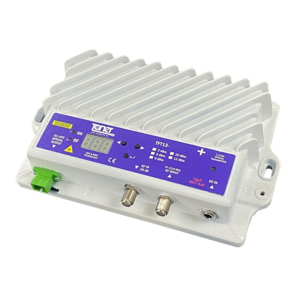 TFT13 Series Fiber Optic Transmitter, 5 to 1220 MHz, 1310nm - Toner Cable