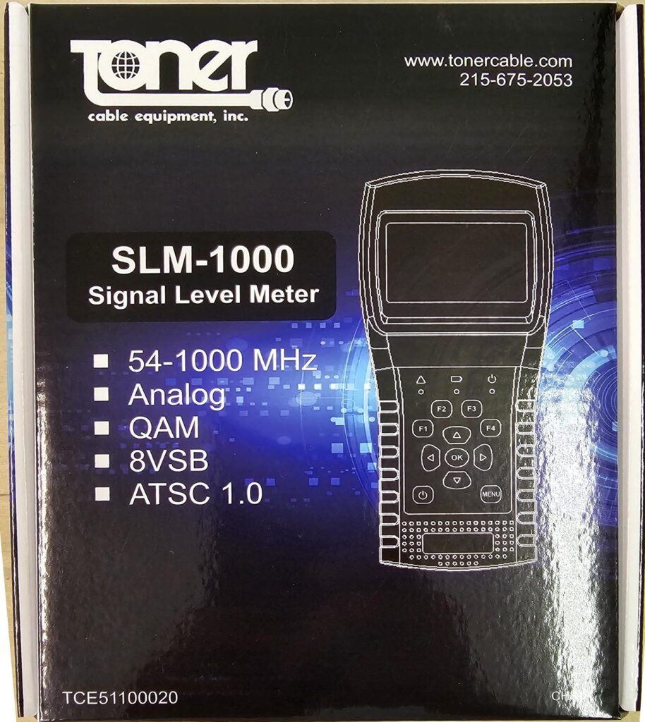 SLM1000 Digital Signal Level Meter - Toner Cable